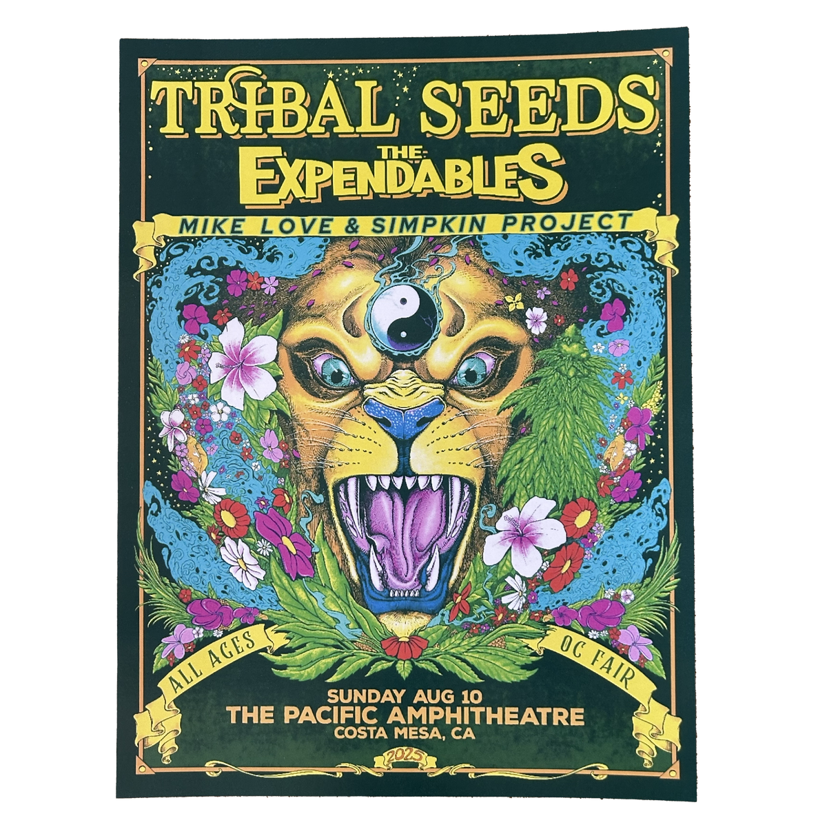 The Pacific Amphitheater Costa Mesa Show Poster – Tribal Seeds Store