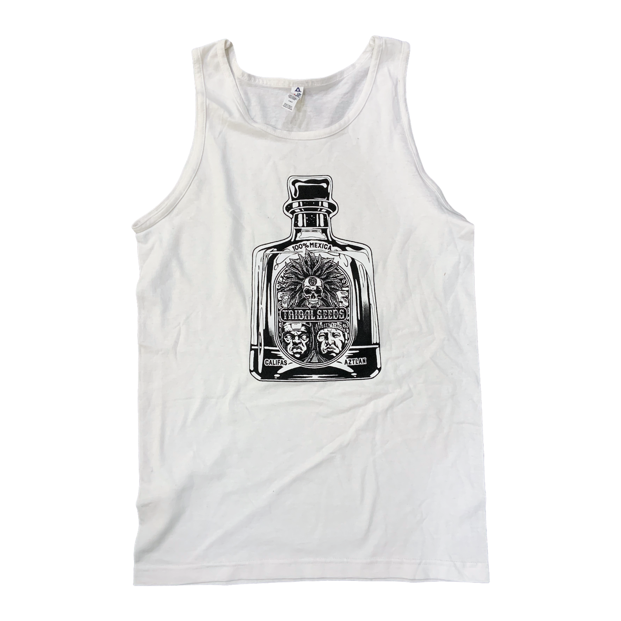 Tequila Bottle Tank (White) [ONLY SMALL AVAILABLE] – Tribal Seeds Store